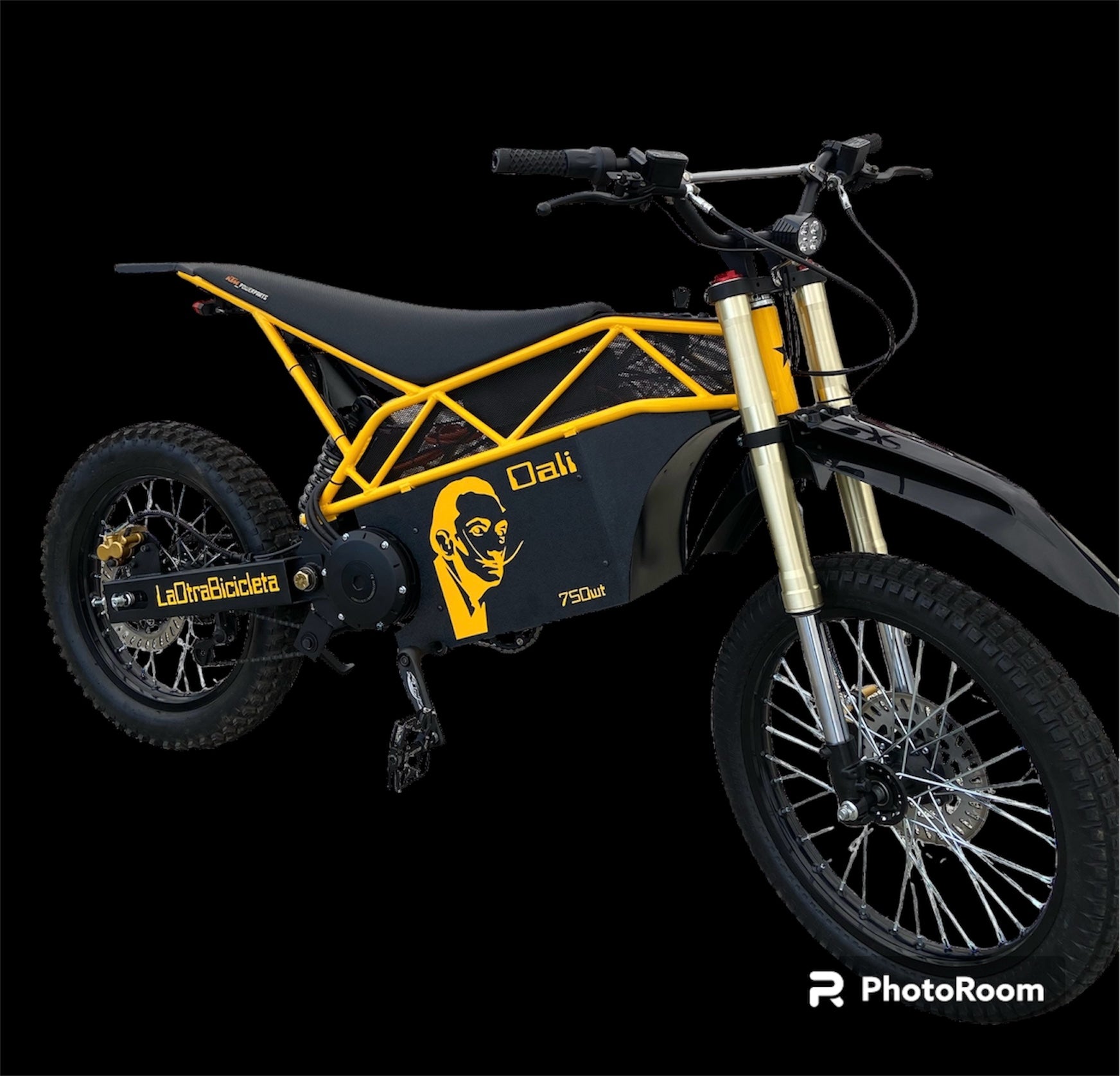 Golden yellow 14Kw Electric Bike-Demo Bike – TheOtherBike